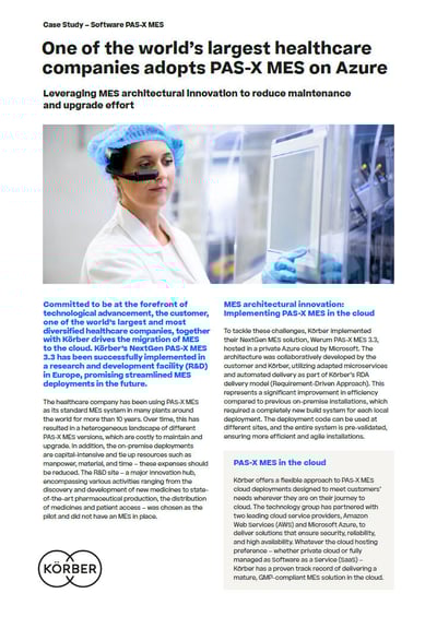 Körber Pharma | Software | Leading Healthcare Company